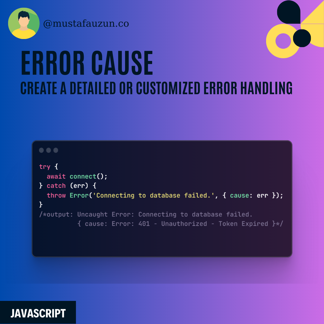Javascript, Error Cause – Mustafa Ateş UZUN Blog Javascript, Error Cause – Mustafa Ateş UZUN Blog
