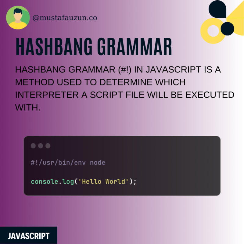 Javascript, Hashbang Grammar – Mustafa Ateş UZUN Blog
