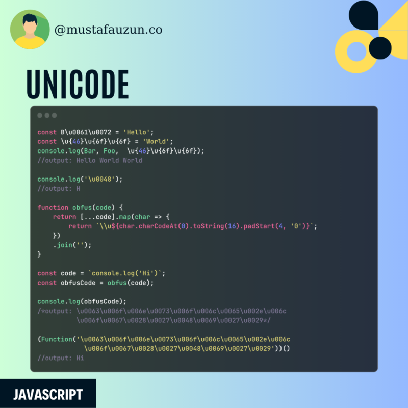 Javascript, Unicode – Mustafa Ateş UZUN Blog Javascript, Unicode – Mustafa Ateş UZUN Blog