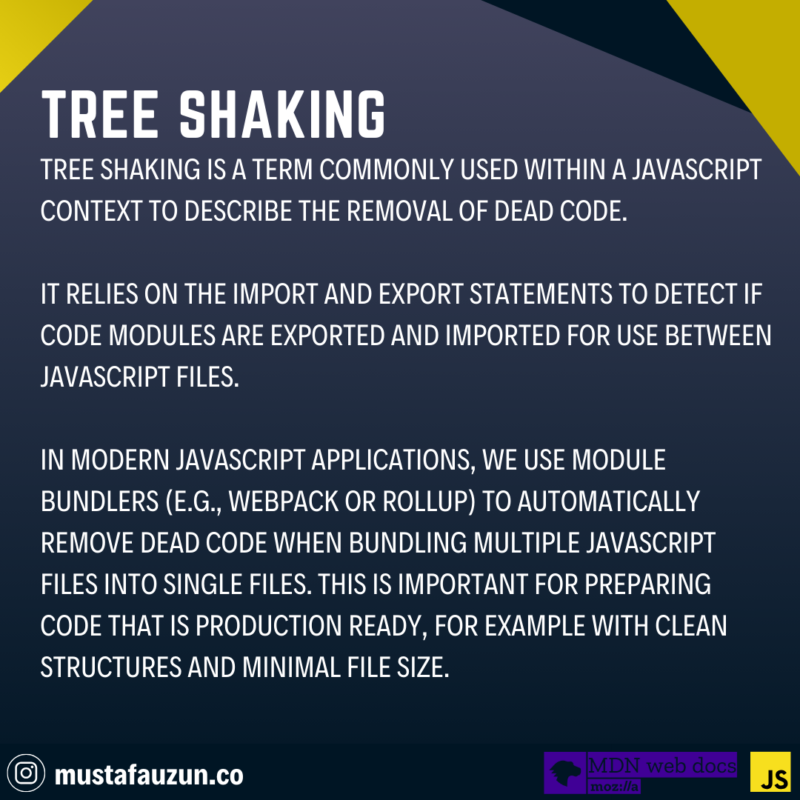 Javascript, Tree Shaking – Mustafa Ateş UZUN Blog